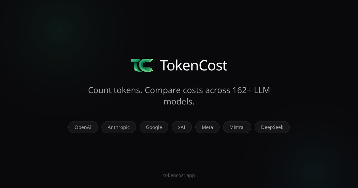 LLM Token Counter 2026 — Free Online Tool